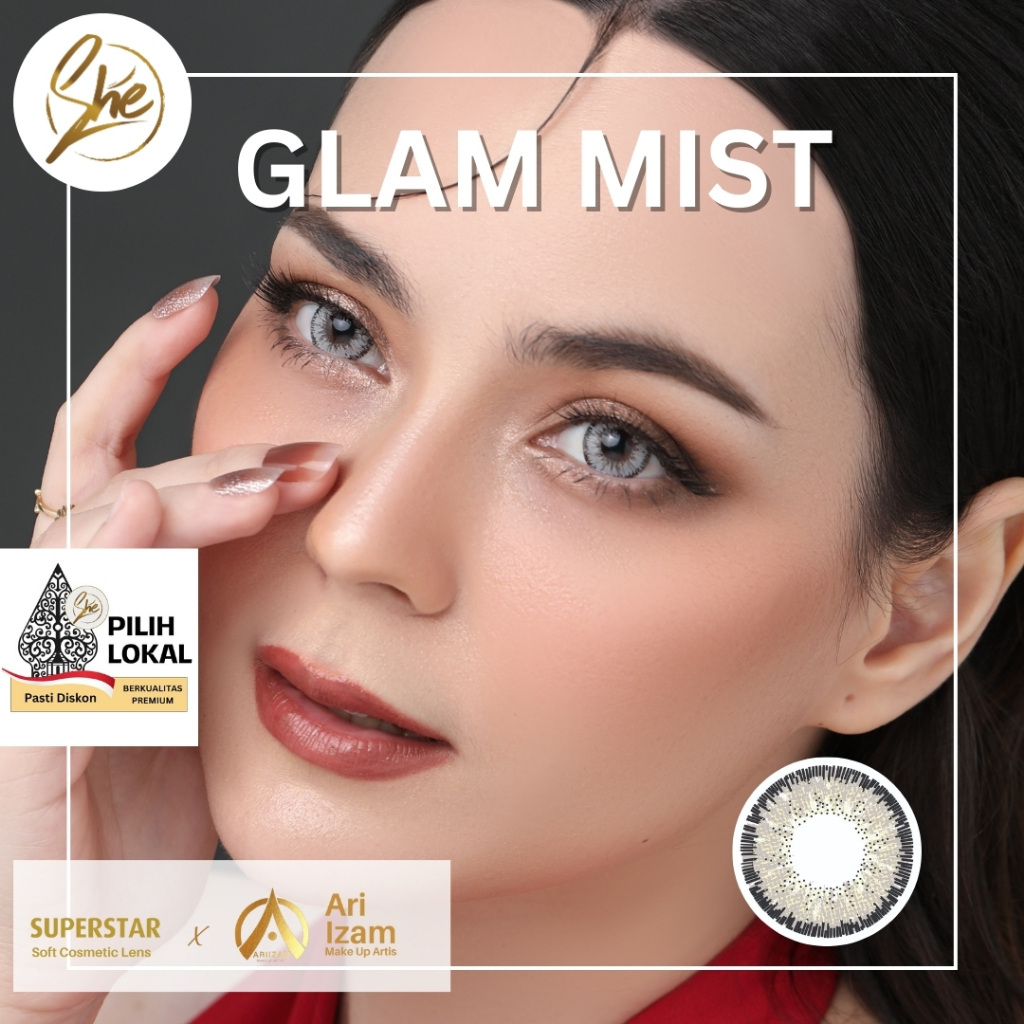 Jual SHE - [PILIH LOKAL] Superstar X Ari Izam Glam Mist Softlens Warna ...