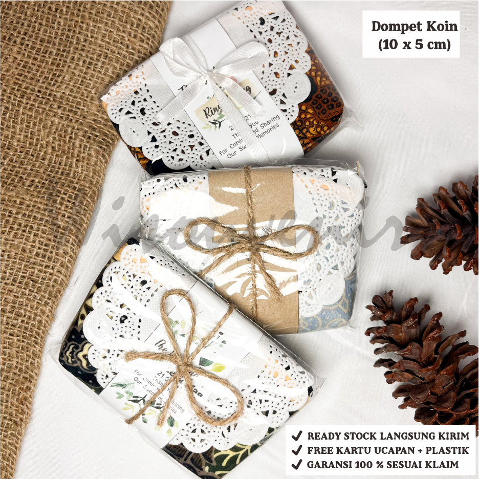 Jual Souvenir Pernikahan Dompet Koin Batik Khas Jogja Ukuran 10 x 5 cm souvenir dompet batik ...
