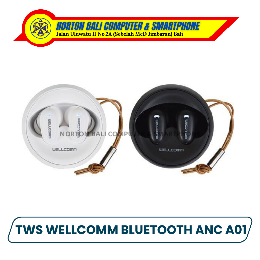 Jual Headset Bluetooth Tws WELLCOMM ANC A01 | Shopee Indonesia