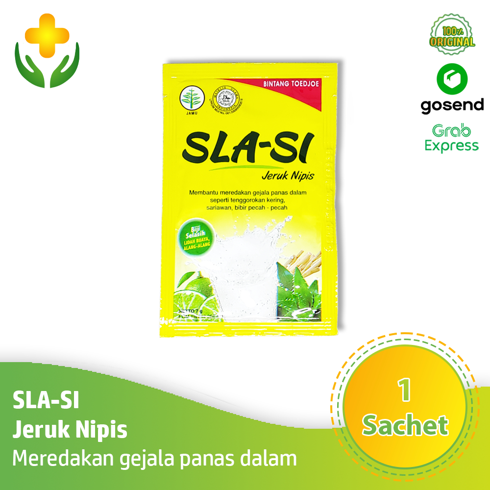 Jual Slasi Jeruk Nipis 1 Sachet Minuman Serbuk Panas Dalam | Shopee ...