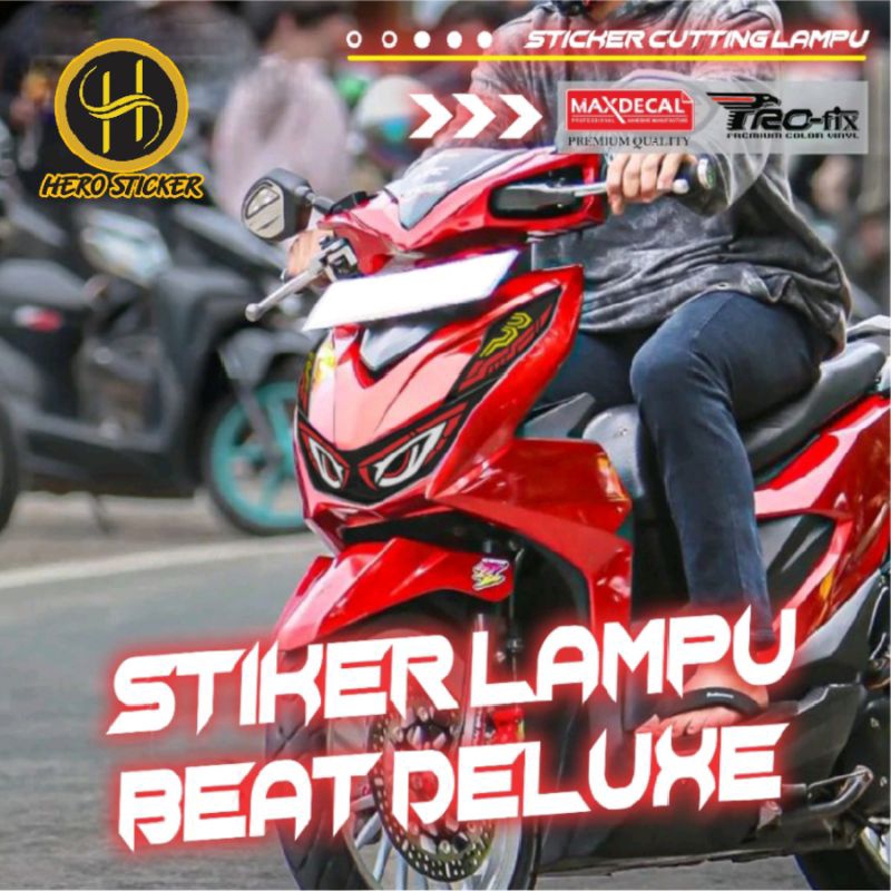 Jual Stiker Lampu Mata Beat Streatdelux 2020 Motif Mata Elang Dan Saringgan Shopee Indonesia