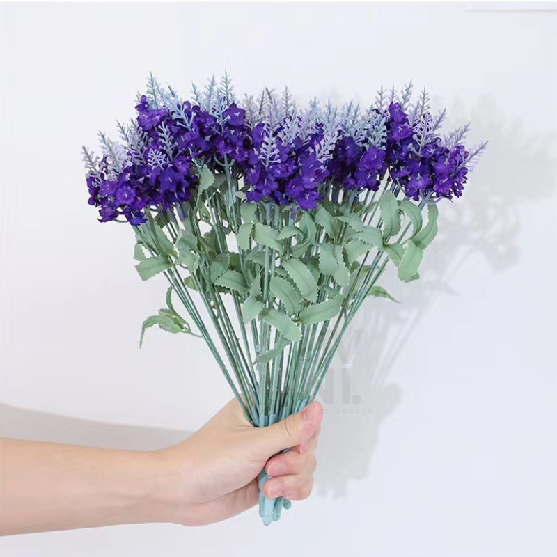 Jual BUNGA LAVENDER PLASTIK BUNGA ARTIFICIAL FLOWER BUKET LAVENDER KAIN ...