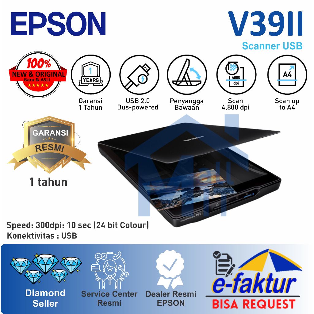 Jual MALLIT SCANNER EPSON PERFECTION V39II V39 II V-39 II PENGGANTI V39 FLATBED A4 | Shopee ...