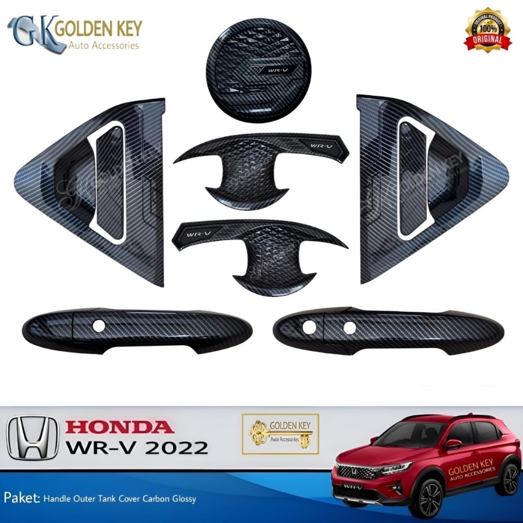 Jual PAKET WRV 2022 Cover Handle + Outer Handle + Tank Cover Carbon ...