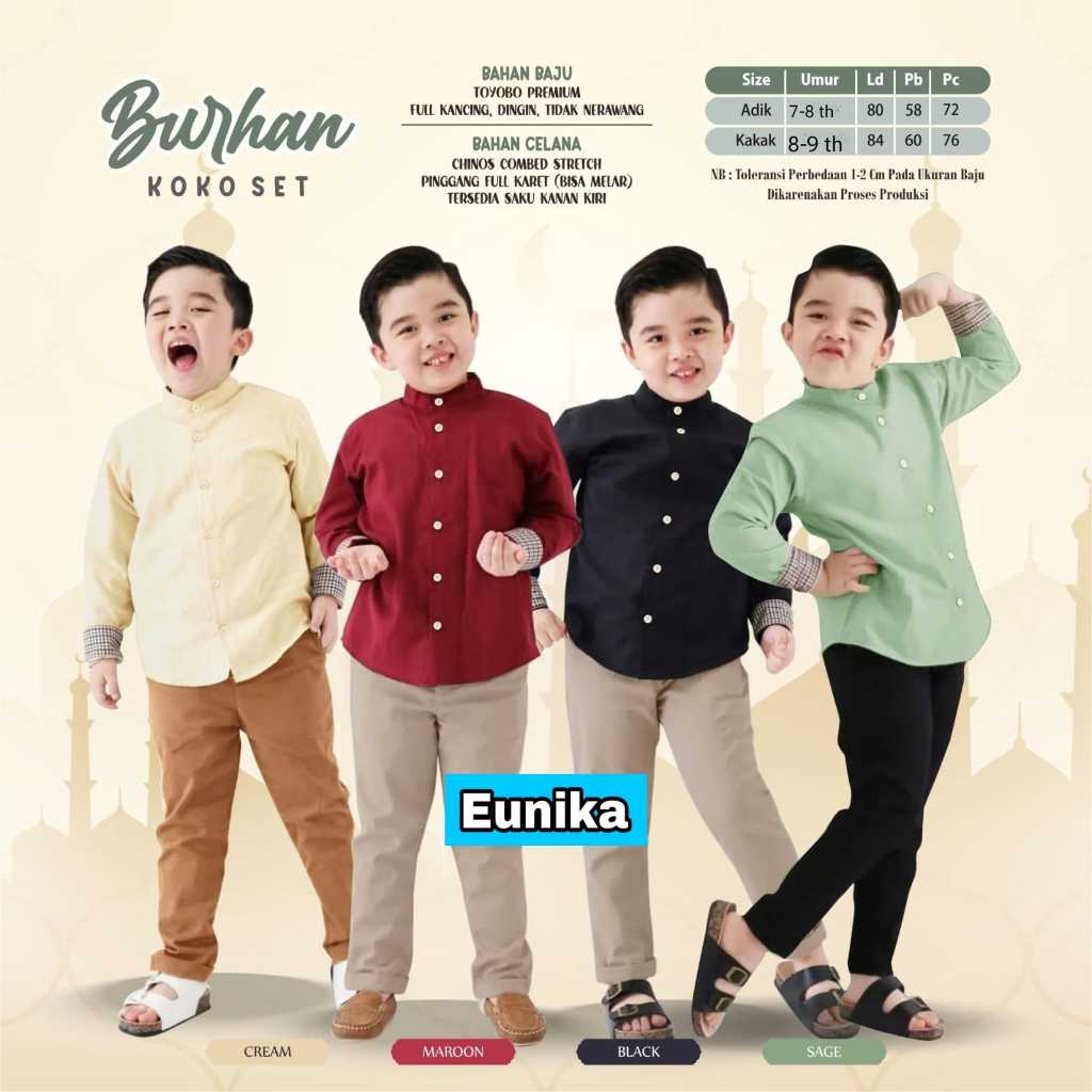 Jual BURHAN KOKO SET BY EUNIKA DETRIAS LABEL - KOKO SET KIDS TERBARU ...