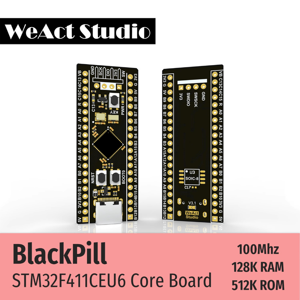 Jual WEACT STUDIO BLACKPILL STM32F411CEU6 DEVELOPMENT BOARD MICROCONTROLLER STM32 STM32F4 ...