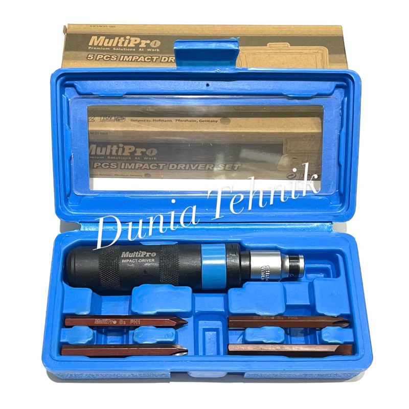 Jual MULTIPRO Obeng Ketok 5 pcs Impact Driver Set Obeng Gedor Obeng ...