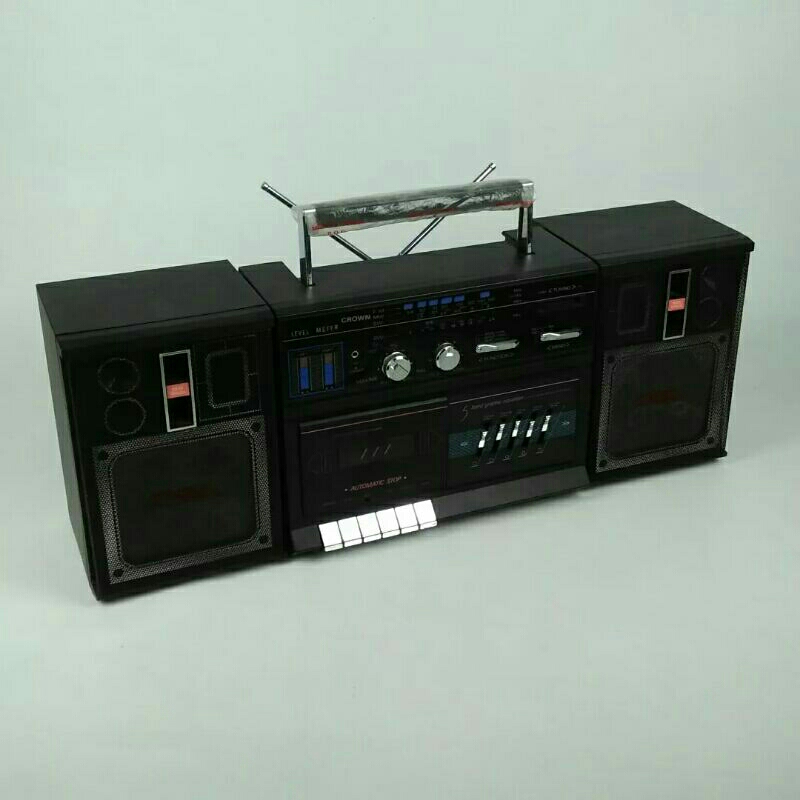 Jual RADIO TAPE COMPO BOOMBOX CROWN MC-98 (NOS) | Shopee Indonesia