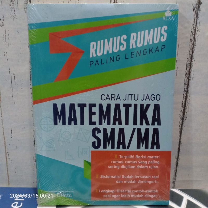 Jual ORIGINAL BUKU CARA JITU JAGO MATEMATIKA SMA MA - RUMUS RUMUS ...