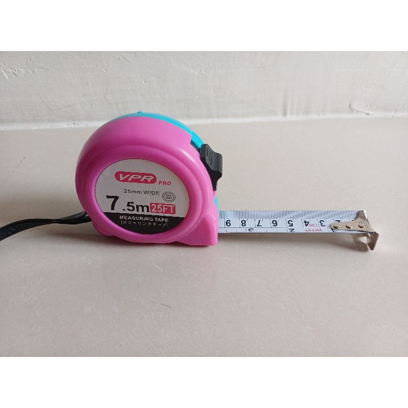 Jual meteran vpr 3m 5m 7,5m vpr stabilo meteran rol plat putih vpr ...