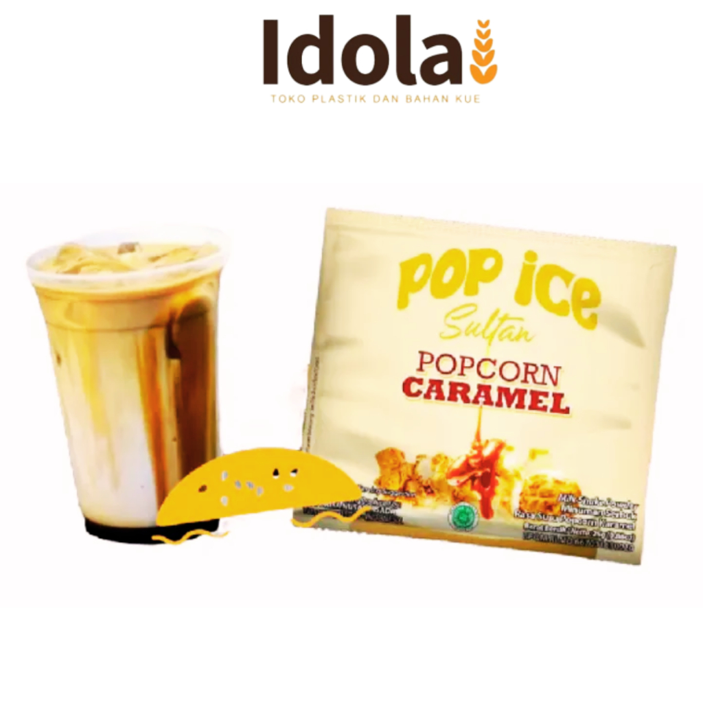 Jual POP ICE SULTAN POPCORN CARAMEL (1 renceng isi 10 sachet 25gram ...