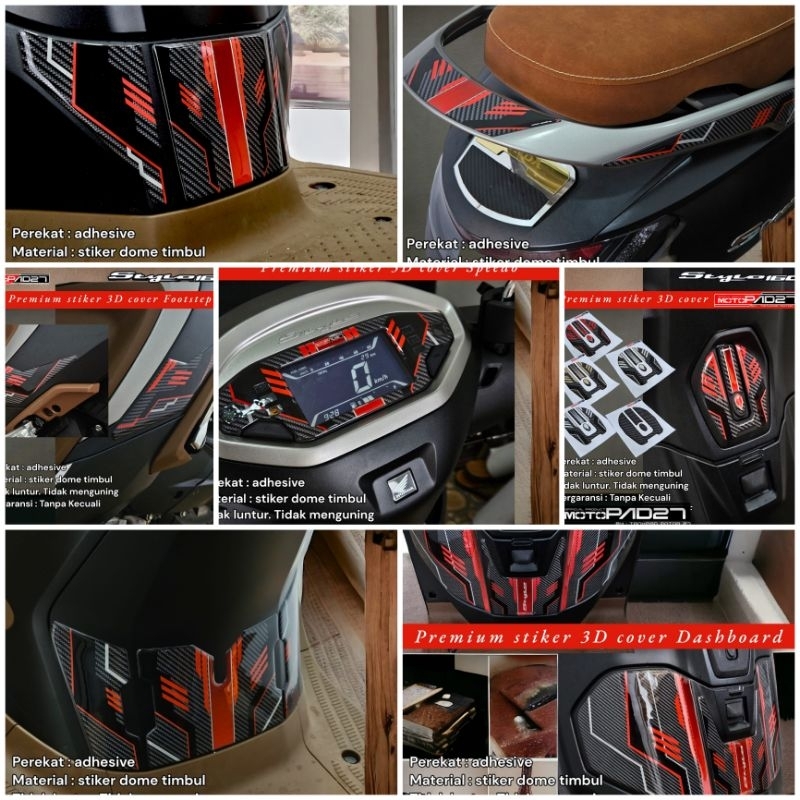 Jual Stiker STYLO 160 Aksesoris STYLO 160 Resin Lengkap | Shopee Indonesia