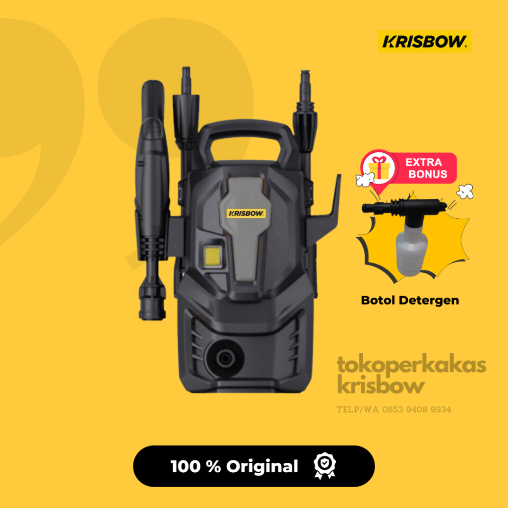 Jual Krisbow High Pressure JET CLEANER 90 BAR Mesin Steam Cuci Mobil Motor | Shopee Indonesia