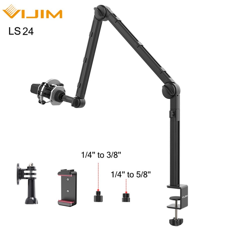 Jual Ulanzi Vijim LS24 Desktop Mount Boom Arm for Camera / Microphone ...