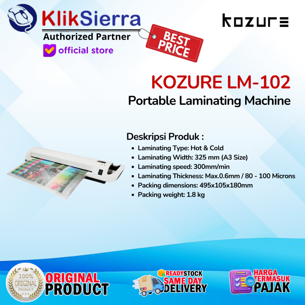 Jual Mesin Laminating KOZURE LM-102 (A3) | Shopee Indonesia