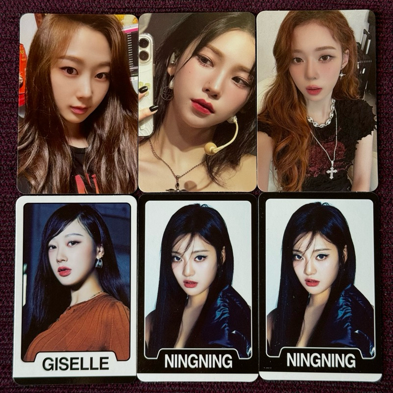 Jual pc (photocard) aespa giselle girls real world drama trading card A karina drama trading ...