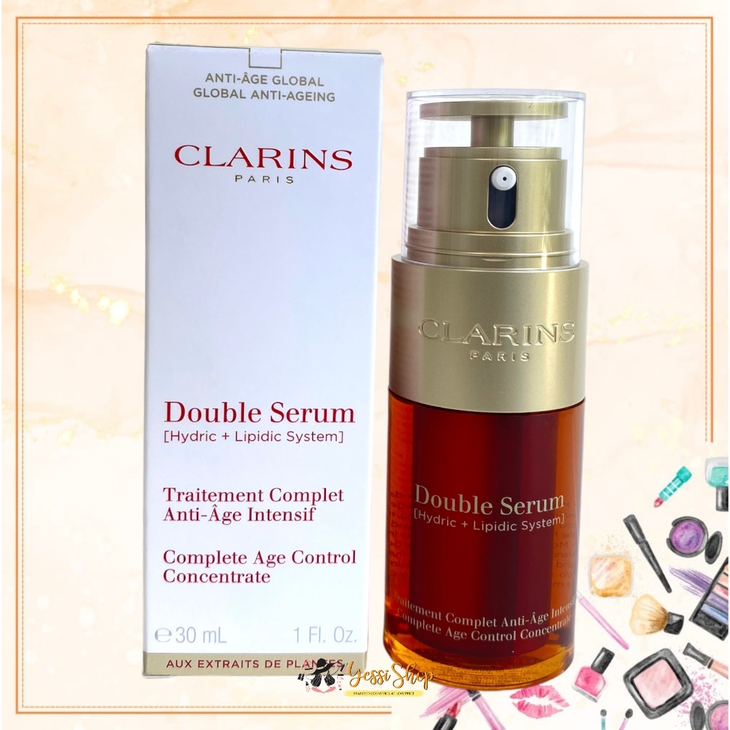 Jual CLARINS DOUBLE SERUM COMPLETE AGE CONTROL CONCENTRATE 30ML | Shopee Indonesia