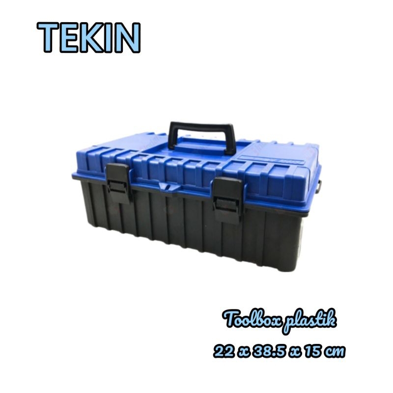 Jual TEKIN TOOLBOX besar tool box kit plastik tempat kunci kotak perkakas | Shopee Indonesia