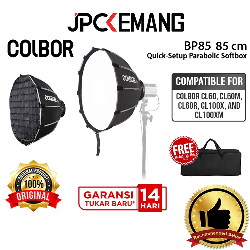 Jual Colbor BP85 Parabolic Softbox 85cm Soft Box Studio Lighting BP 85 ...