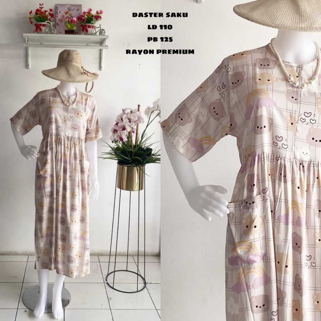 Jual The Dasteran - [LD110] Daster Saku Pendek / Daster Nyaman / Daster ...