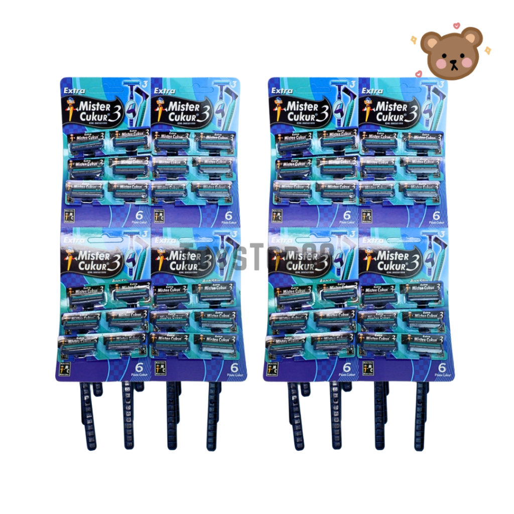 Jual Pisau Cukur Kumis - Alat Cukur Jenggot - Mister Cukur Mata 3 Biru | Shopee Indonesia