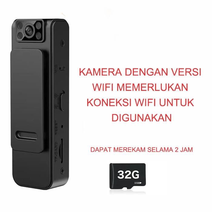 Jual 【100% Asli】Camera Mini Tersembunyi HD 1080P Night Vision Noise ...
