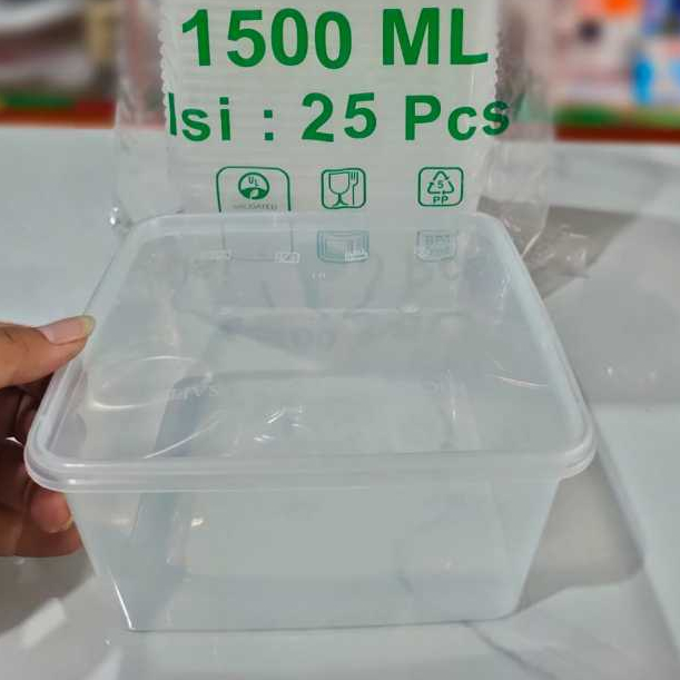 Jual KOTAK NASI Thinwall 1500ml 25pcs food container box tempat makan ...