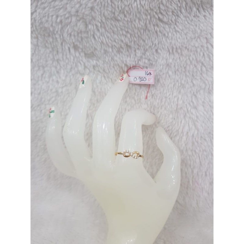 Jual CP120F150F Cincin model infinity permata emas kuning asli berat 0. ...