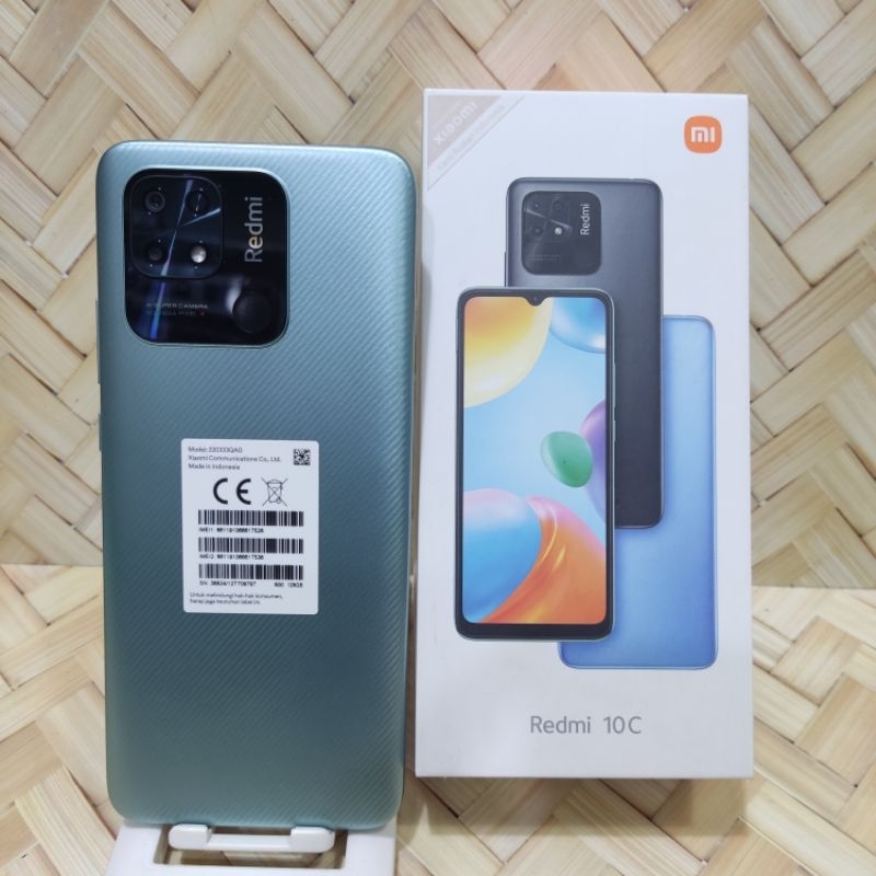 Jual Xiaomi Redmi 10C Ram 4/128 GB Handphone Second Seken Bekas Fullset Batangan Original ...