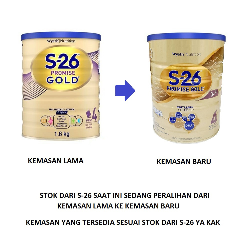 Jual Susu S26 Promise Gold 1600 gr / Promise Gold Tahap 4 kemasan 1.6 kg | Shopee Indonesia