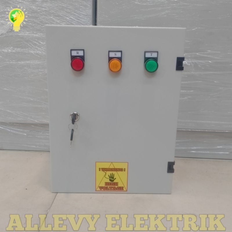 Jual BOX PANEL INDOOR 30X40X20 PLAT 1.2MM + PILOT LAMP RST + REL MCB ...