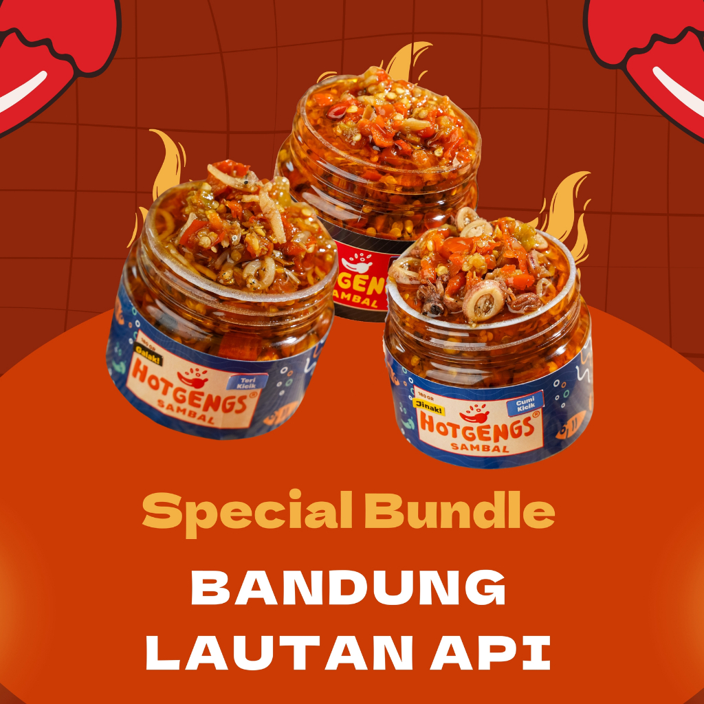 Jual Sambal Hotgengs - Paket Bandung Lautan Api Tiga Botol @125 Gram ...