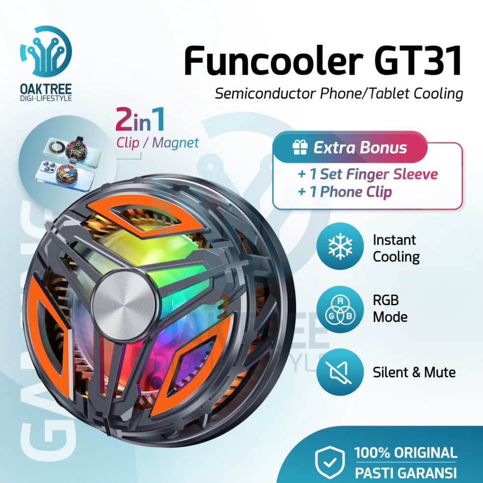 Jual ART R9O7 Oaktree Funcooler GT31 Fan Cooler HP Pendingin HP Tablet ...