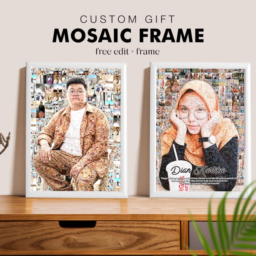 Jual Bingkai Kado Unik Mozaik Foto Hadiah Kenangan Kado Wisuda ...