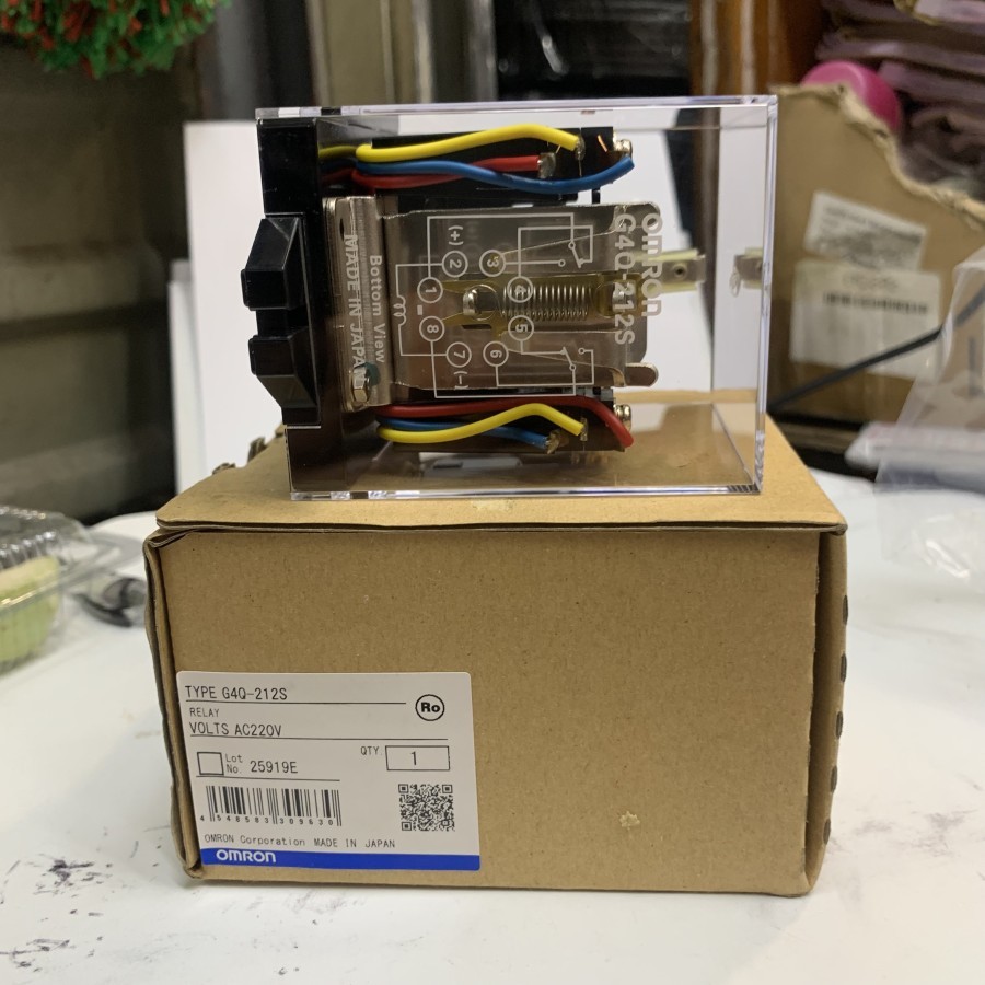 Jual RELAY OMRON G4Q-212S 220Vac 8 Pin Relay Omron G4Q-212S 220Vac ...