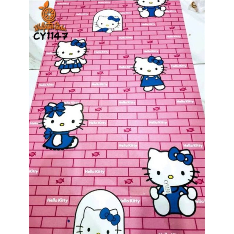Jual Wallpaper Dinding Motif Hello Kitty 1 Premium Quality (45cm x 10m) | Shopee Indonesia