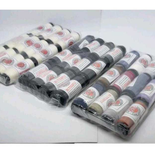 Jual {1SET ISI 12PCS} Benang Jahit / Benang Baju / Benang Polyester ...