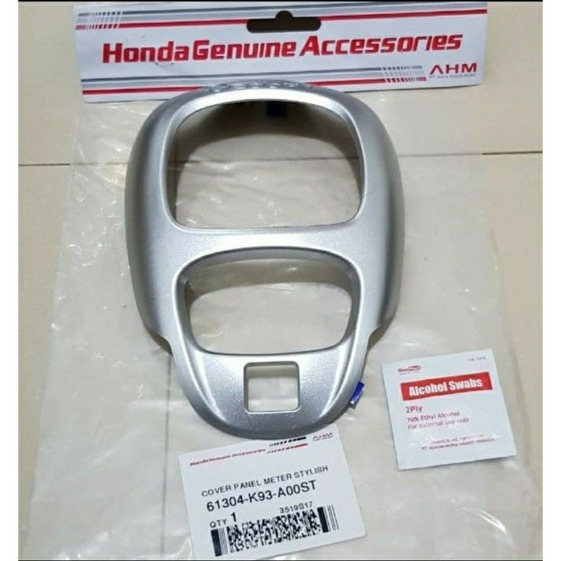 Jual garnish cover panel meter Honda Scoopy silver | Shopee Indonesia