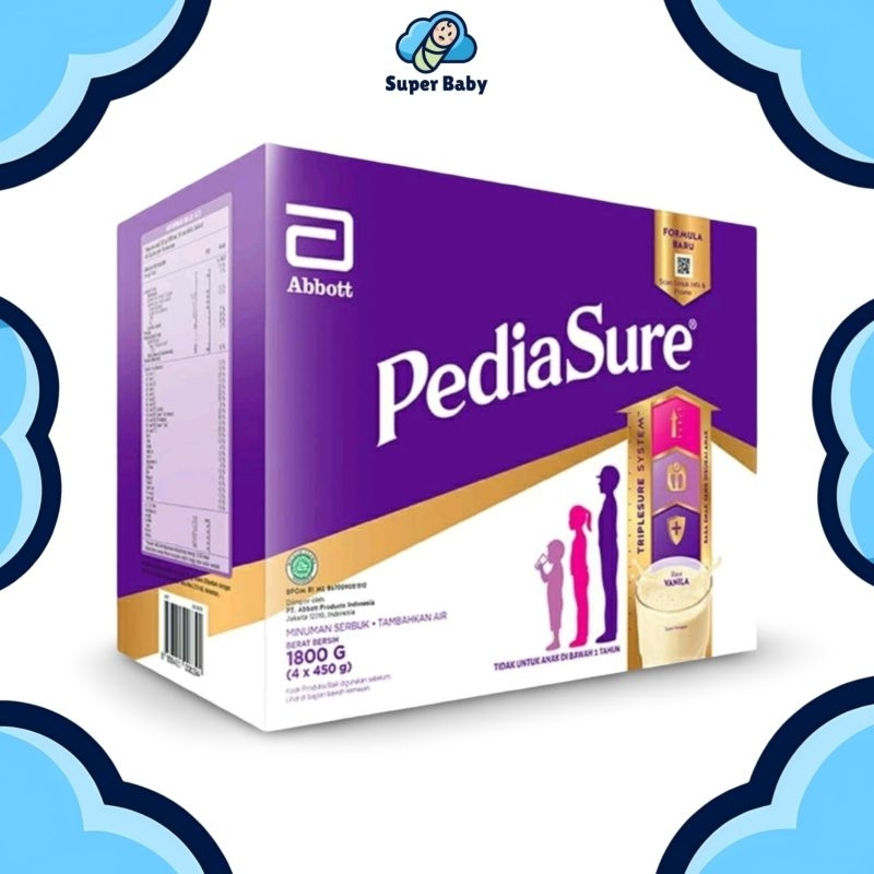 Jual SUSU ANAK PEDIASURE TRIPLESURE VANILLA USIA 1-10 TAHUN 1800gr | Shopee Indonesia