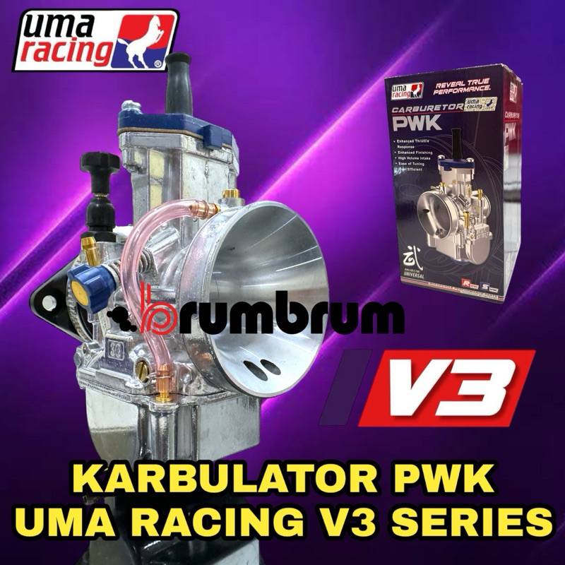 Jual KARBULATOR UMA RACING V3 SERIES PWK 24 MM , 28 MM , 30 MM , 32 MM ...