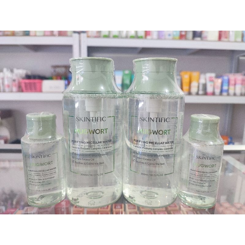 Jual SKINTIFIC Mugwort Purifying Micellar Water Cleansing Oil/Clean and ...