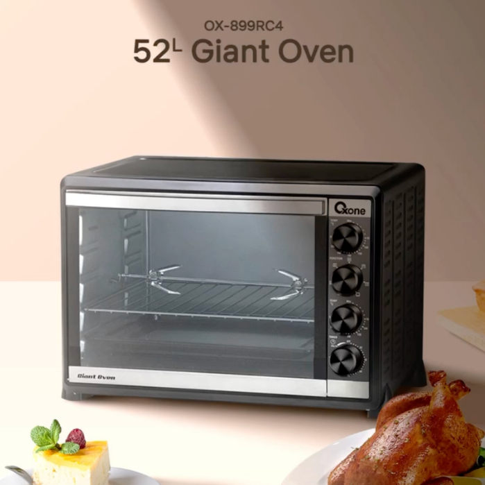Jual OXONE OX-899RC4 Giant Oven 52L Black Premium OX899RC4 OVEN 4 Knob ...