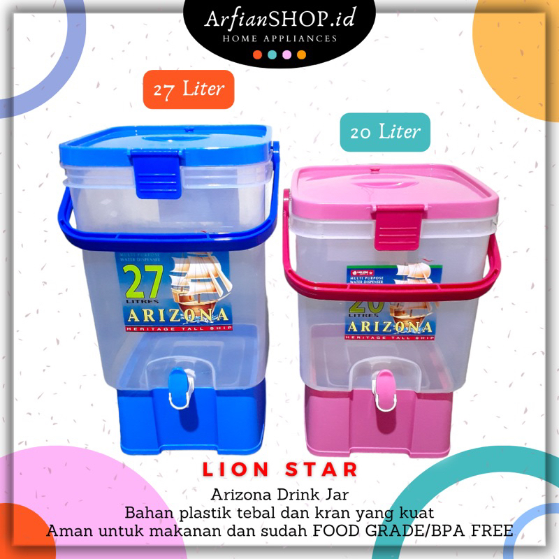 Jual LION STAR Arizona - Water Dispenser 20 Liter & 27 Liter / Drink Jar / Tempat Wadah Air ...