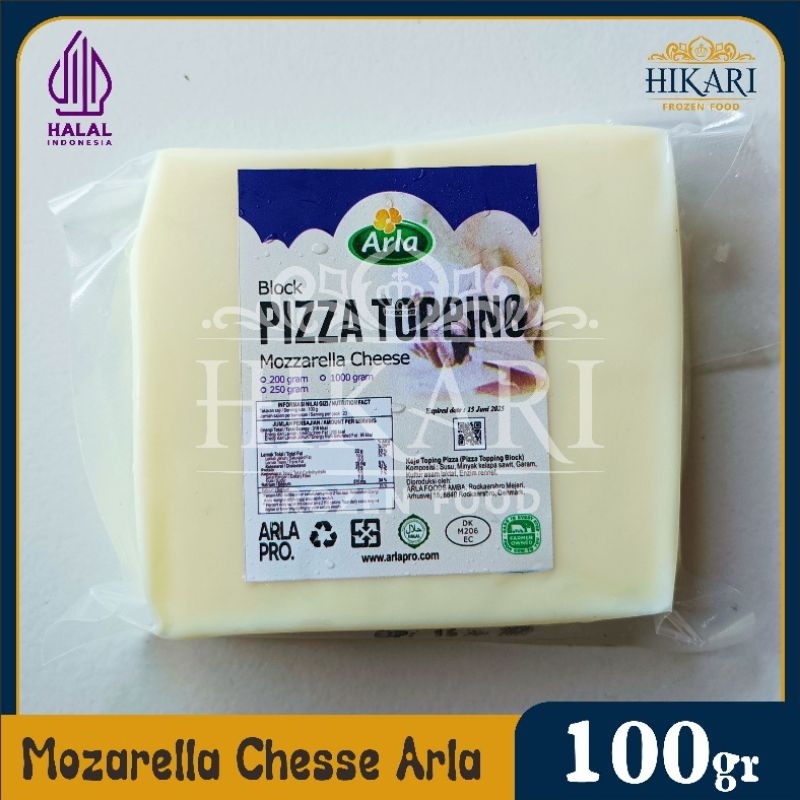 Jual Arla Keju Mozzarella - Pizza Topping Mozzarella 100gr | Shopee ...