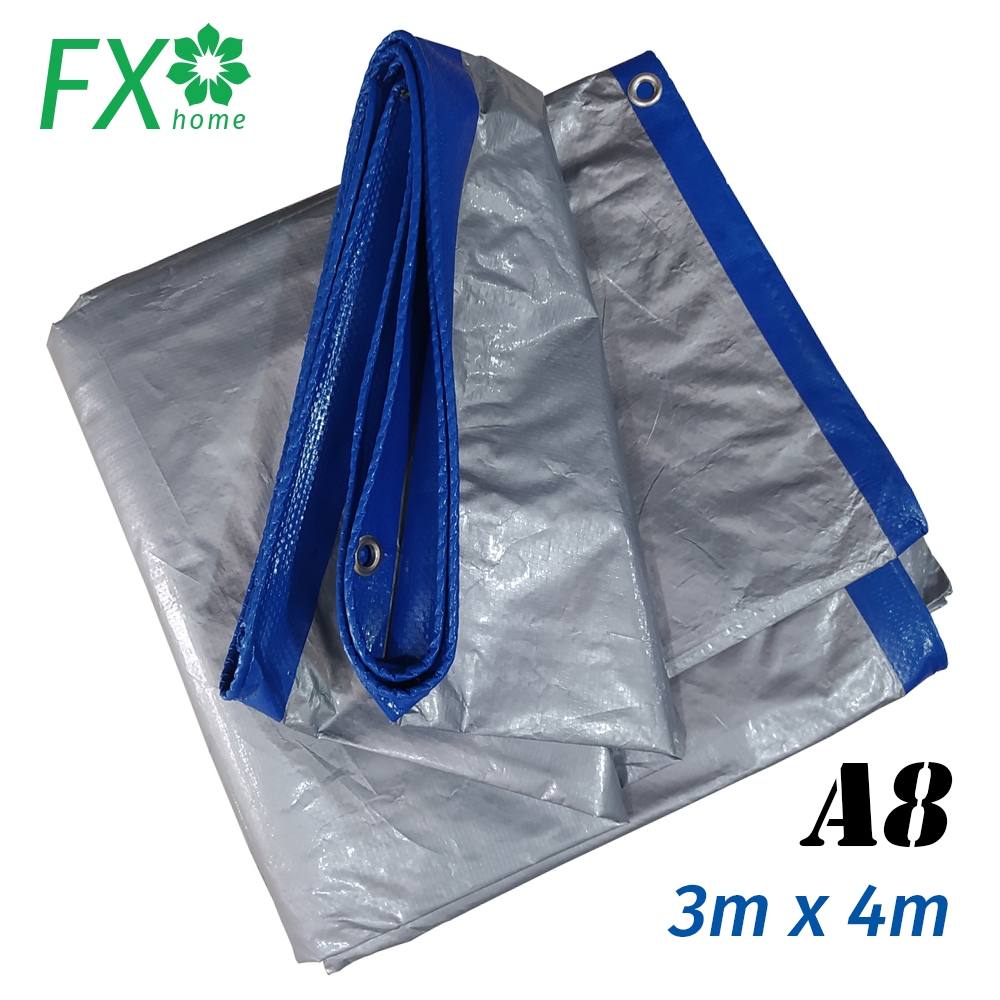 Jual Terpal A8 Ukuran 3m x 4m Warna Biru Silver | Shopee Indonesia