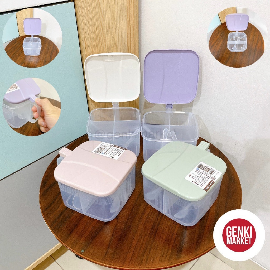 Jual Tempat Bumbu Dapur Tempat Gula Garam Free Sendok Tempat Bumbu 4 in ...