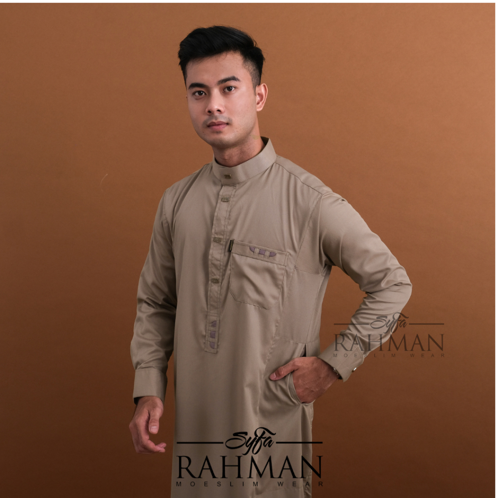 Jual Syfa Rahman - Baju Gamis Pria Dewasa Lengan Panjang Katun Ghazi ...