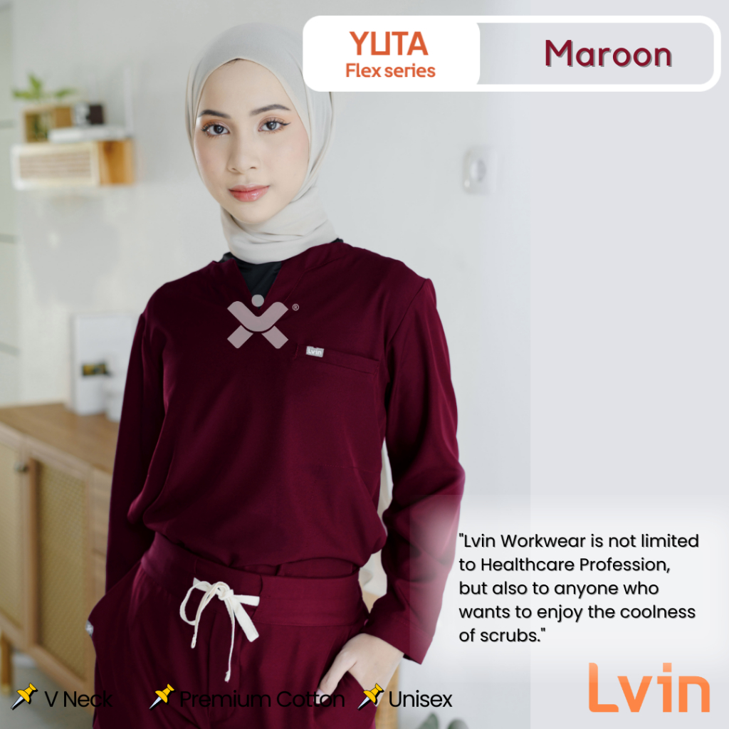 Jual [ Lvin ] FLEX V - YUTA - Baju OKA V neck Lengan Panjang / Baju ...
