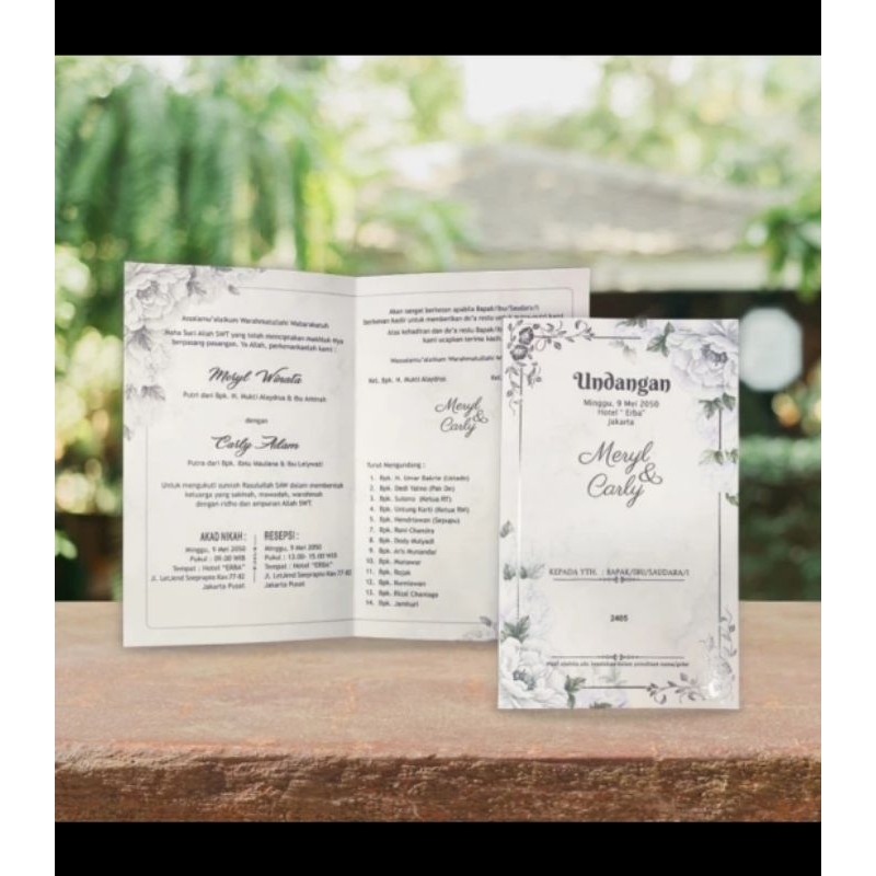 Jual ERBA 2405 Blangko Undangan Nikah Pernikahan Era Baru | Shopee ...