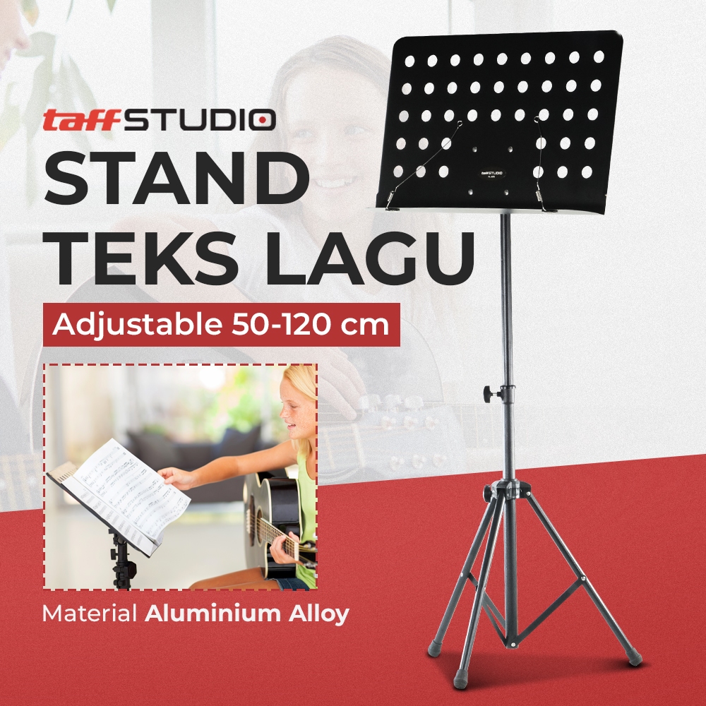 Jual TaffSTUDIO Stand Teks Lagu Partitur Sheet Musik Pidato 180 Derajat ...
